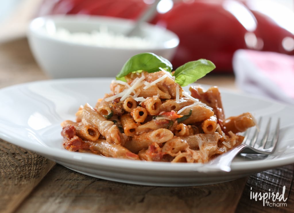Five Cheese Sun-Dried Tomato Pasta - flavorful and delcious recipe