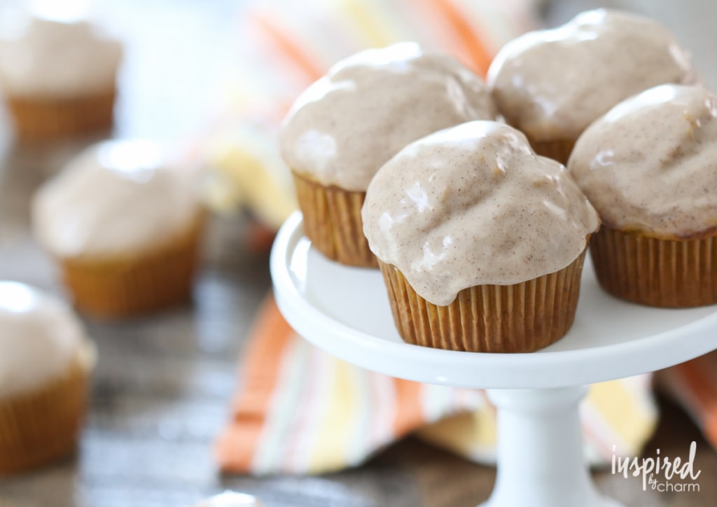 Glazed Pumpkin Doughnut Muffins