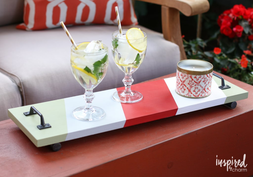 DIY Painted Serving Tray - colorful and creative tray tutorial
