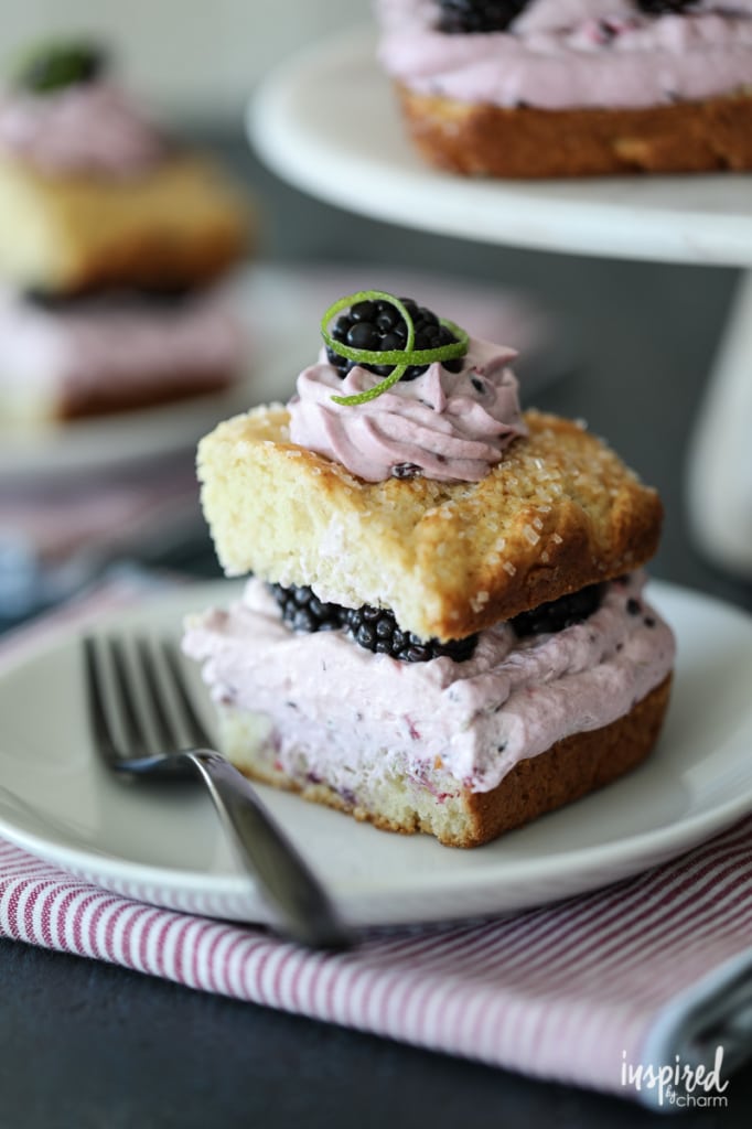 The Ultimate Blackberry Lime Shortcake Cake Dessert Recipe