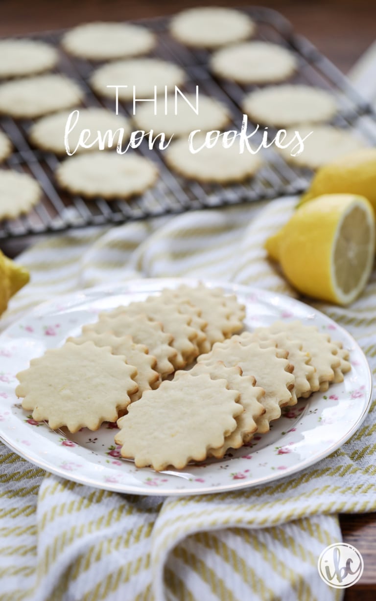 Thin Lemon Cookie Recipe - bright and delicous lemon cookie