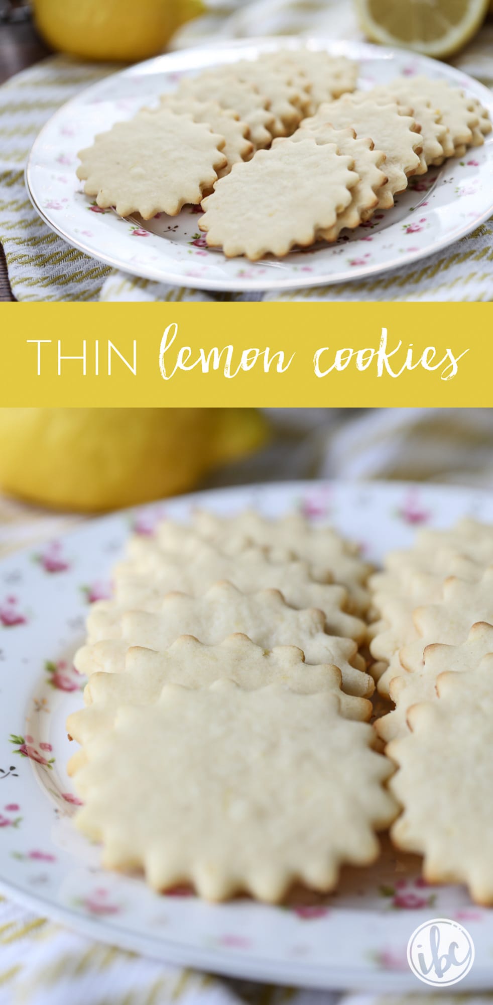 Thin Lemon Cookie Recipe - bright and delicous lemon cookie