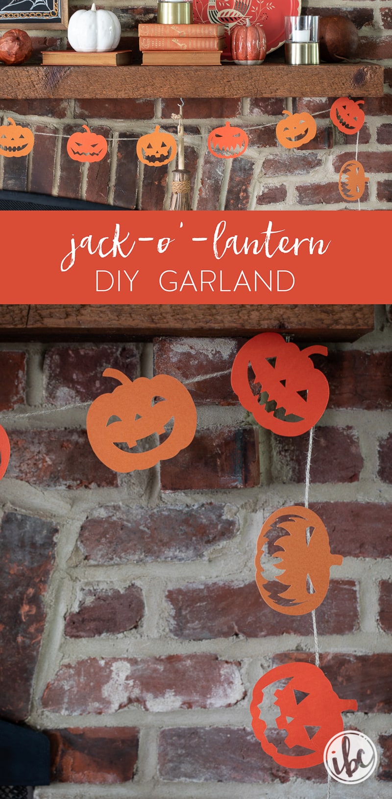 DIY Jack-O'-Lantern Garland - Halloween Decoration
