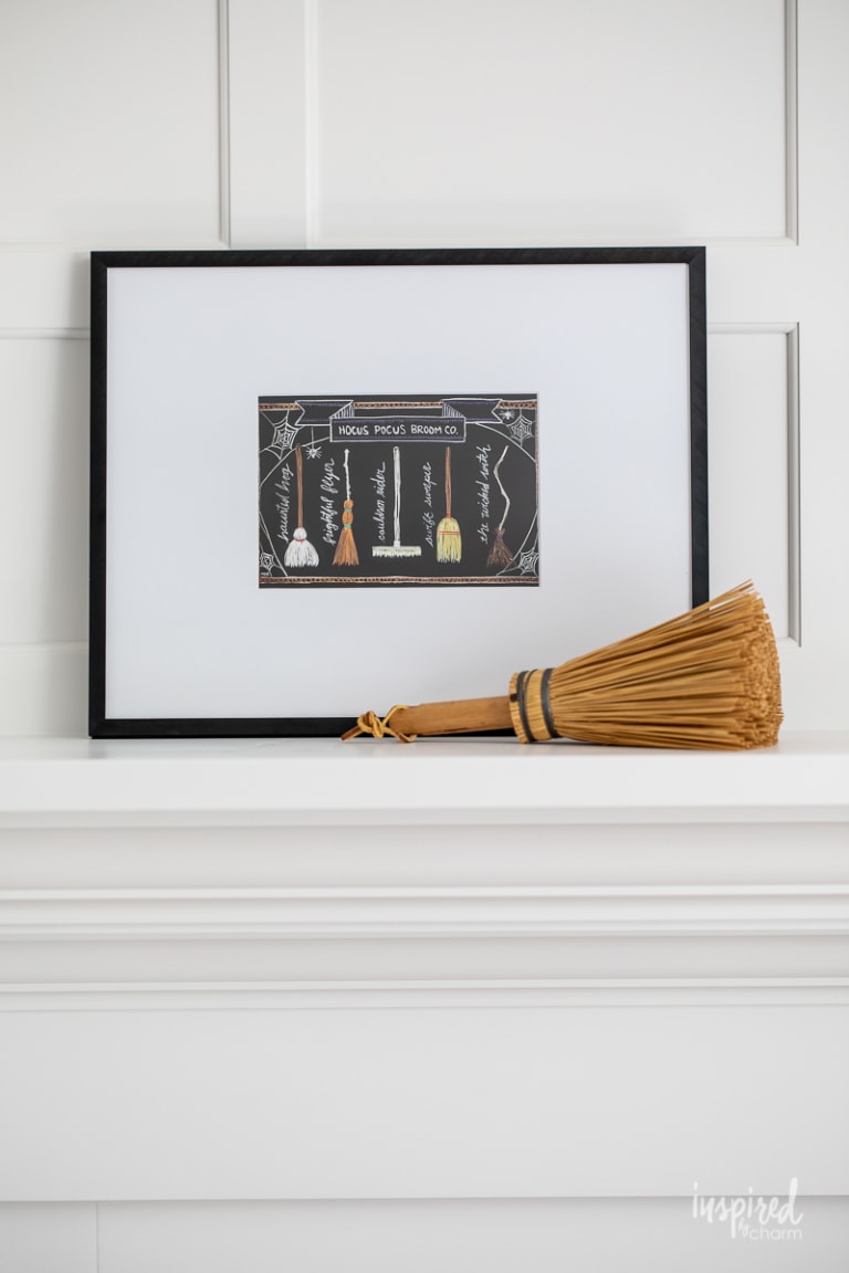 Hocus Pocus Broom Co. Free Printable - Halloween Art Print
