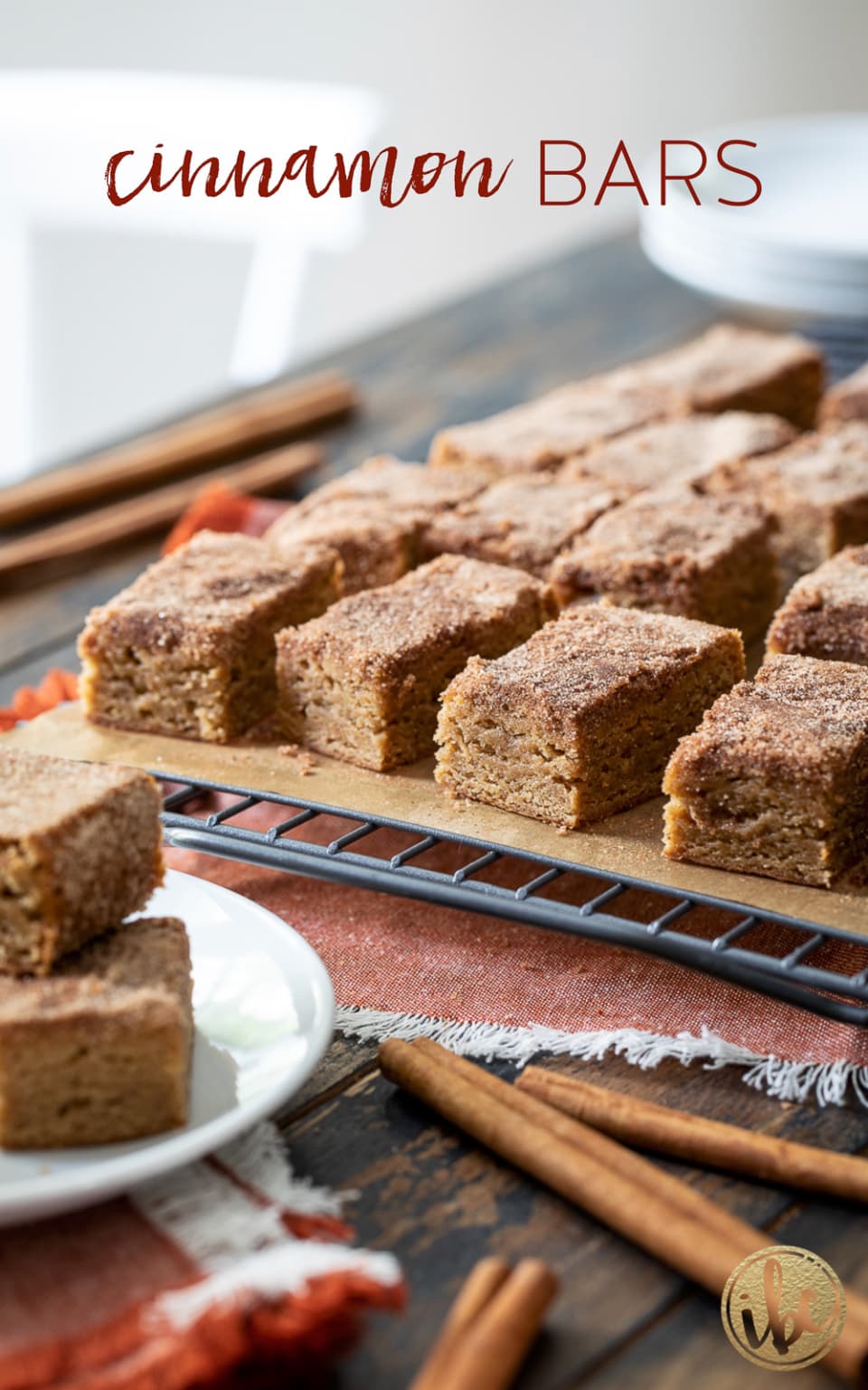 Cinnamon Bars - flavorful, chewy, and so simple to make!