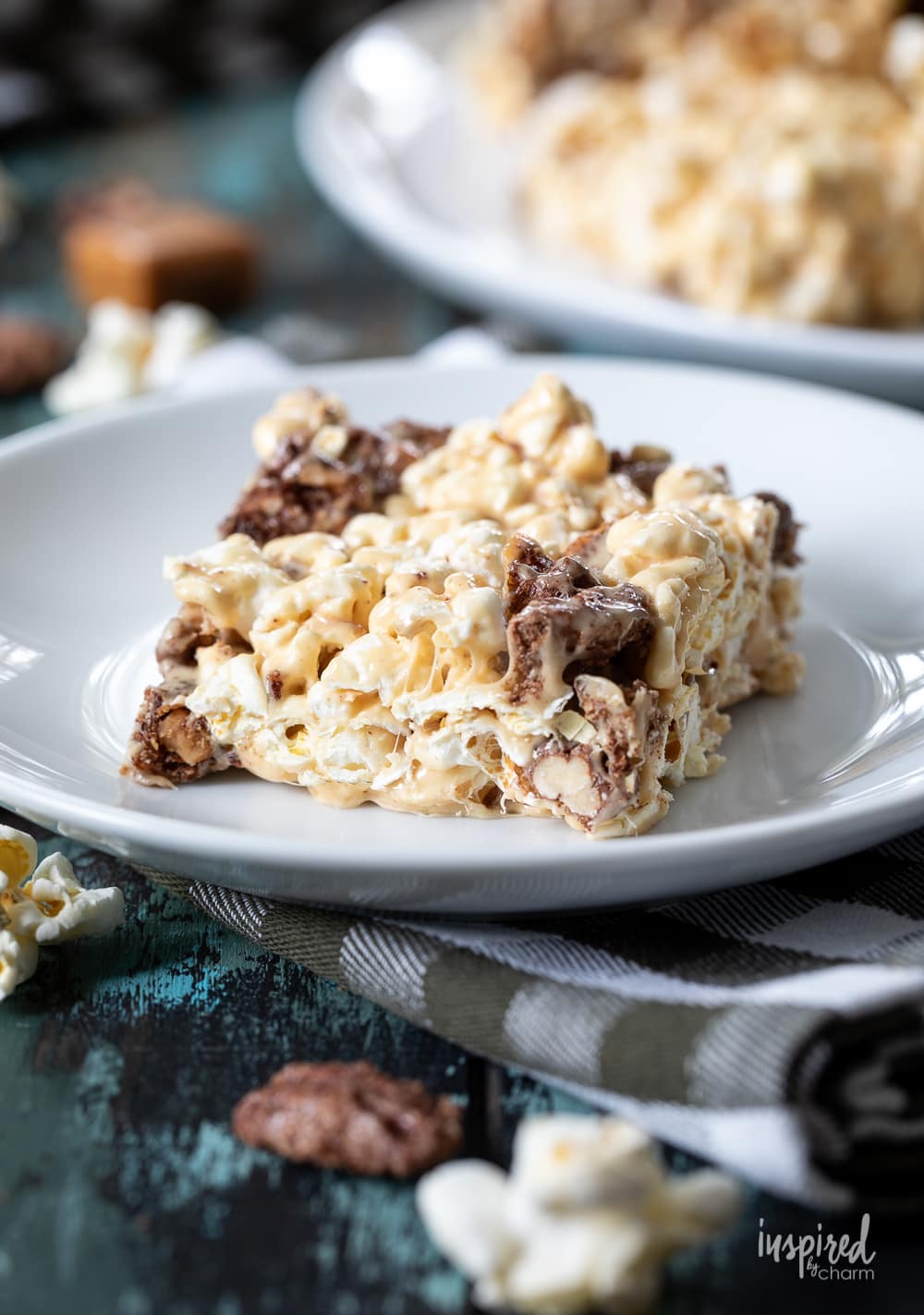 Salted Caramel Popcorn Bars