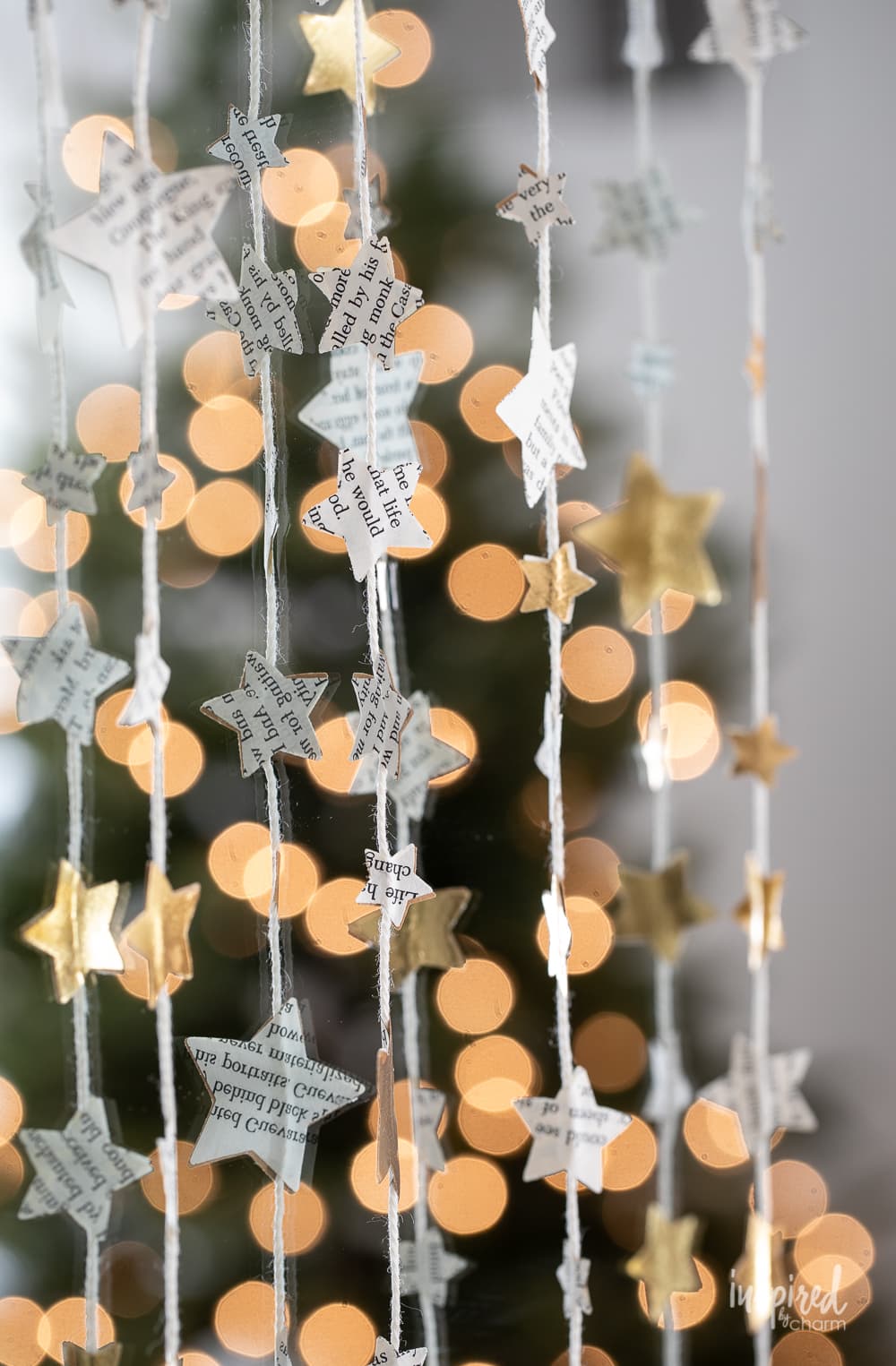 DIY Paper Star Garland