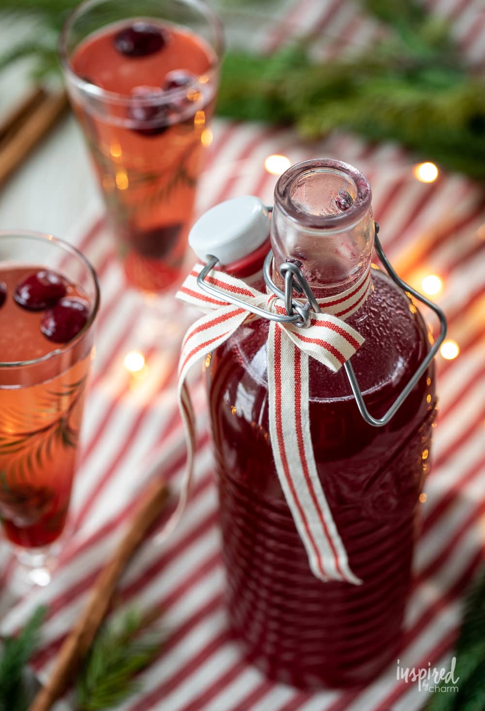 Spiced Cranberry Simple Syrup