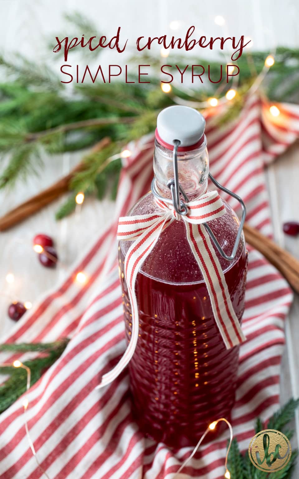 Spiced Cranberry Simple Syrup