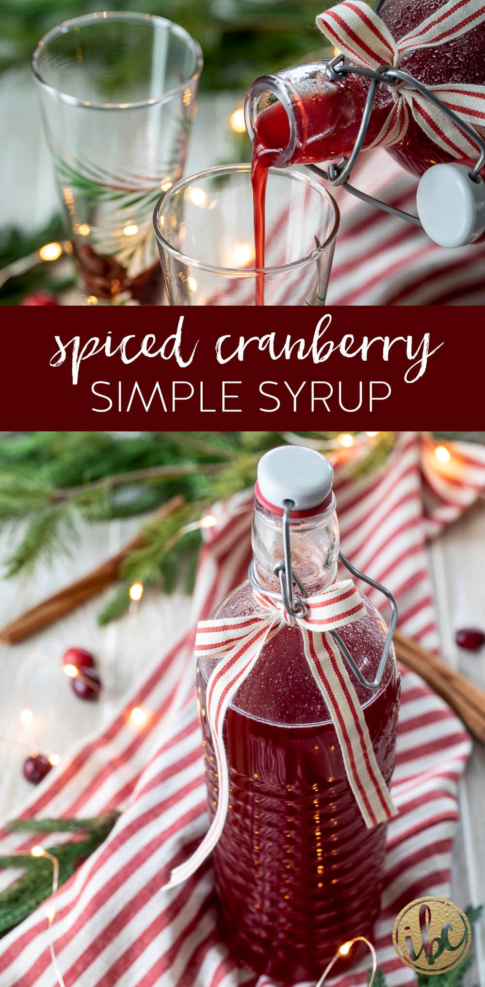Spiced Cranberry Simple Syrup