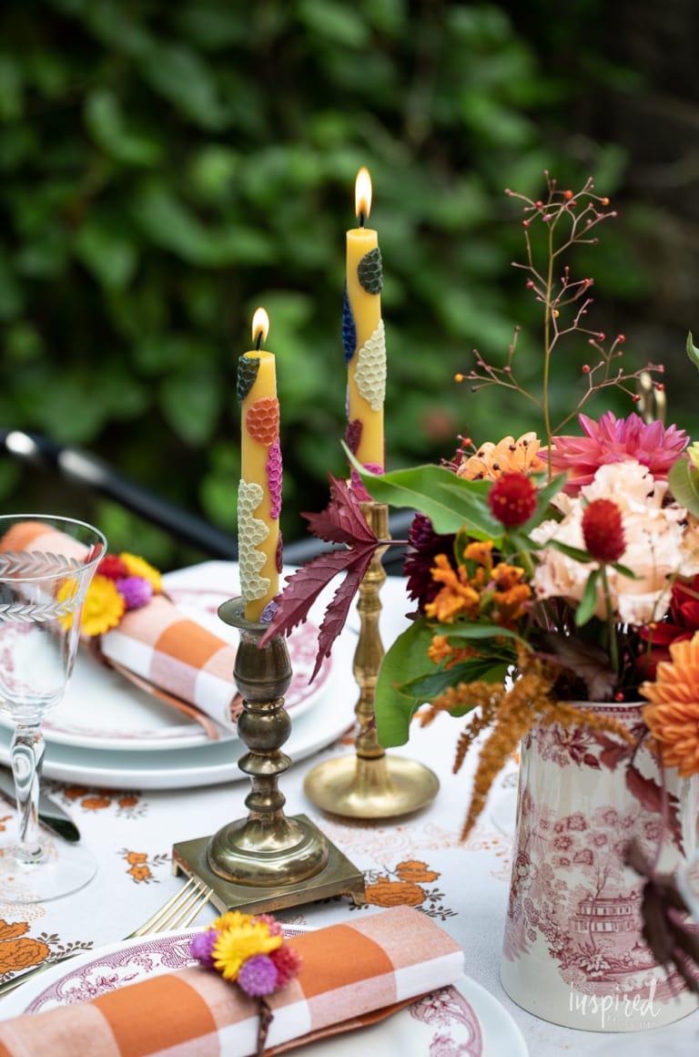 DIY Decorative Taper Candles
