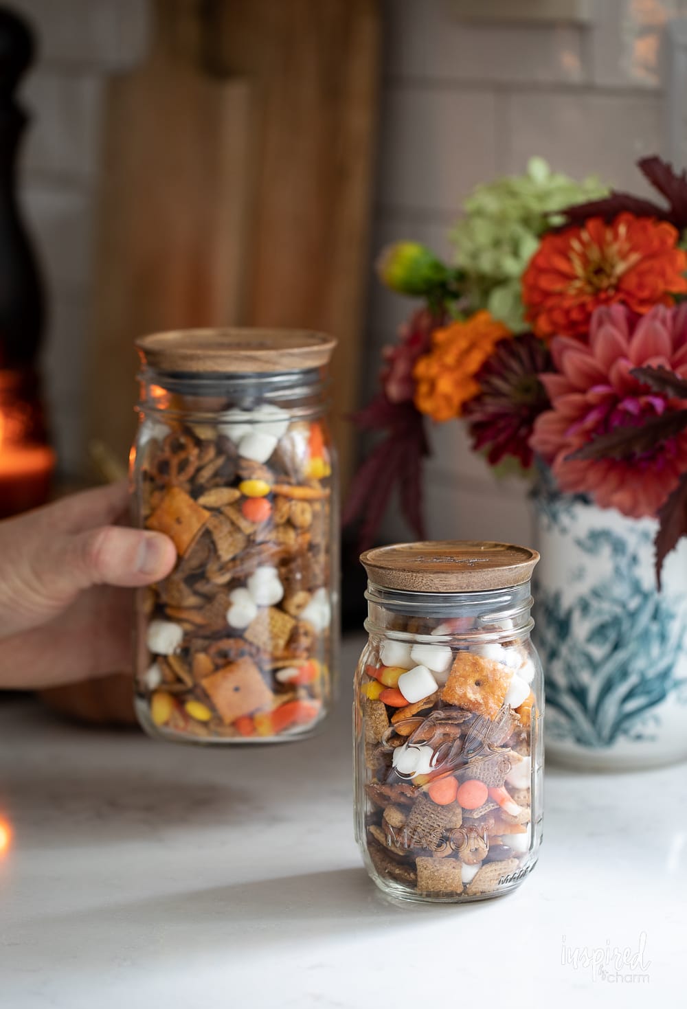Easy Sweet and Salty Fall Snack Mix Recipe
