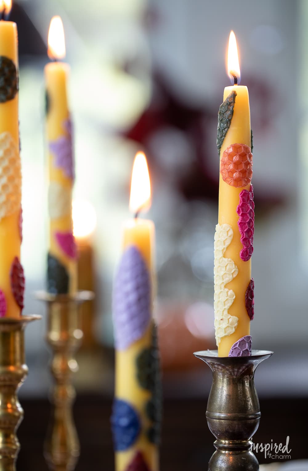DIY Decorative Taper Candles