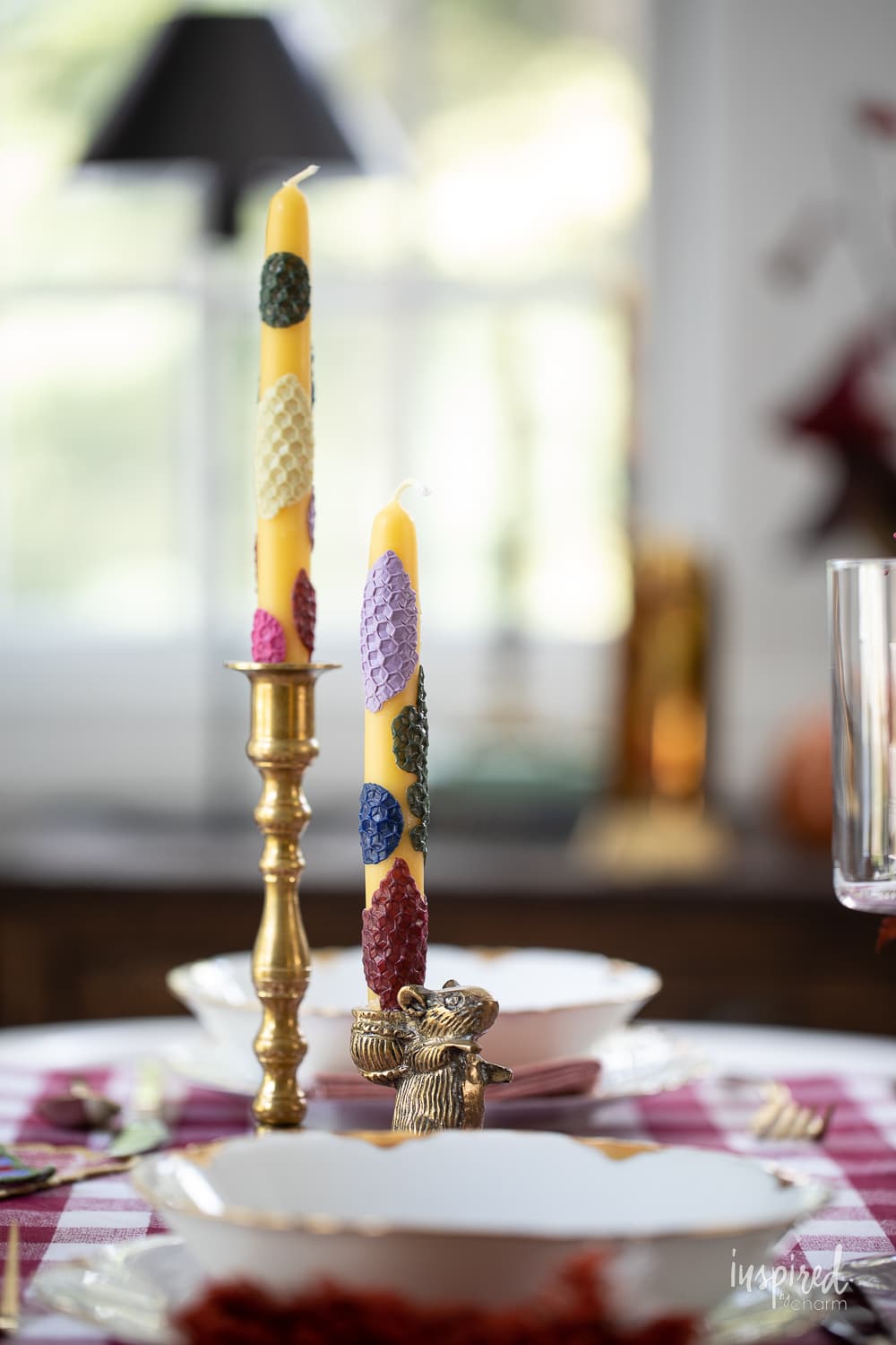 DIY Decorative Taper Candles