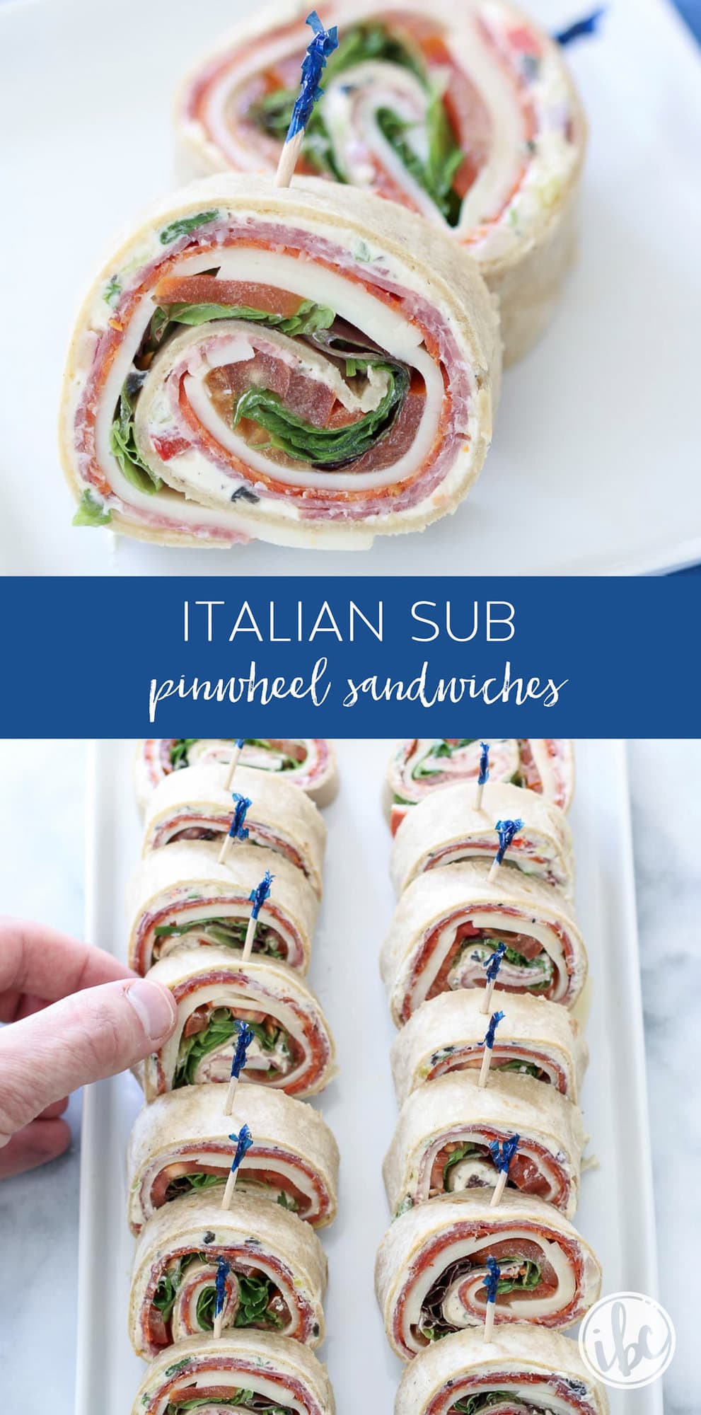 Italian Sub Pinwheel Sandwiches - Easy Flavorful Appetizer Recipe