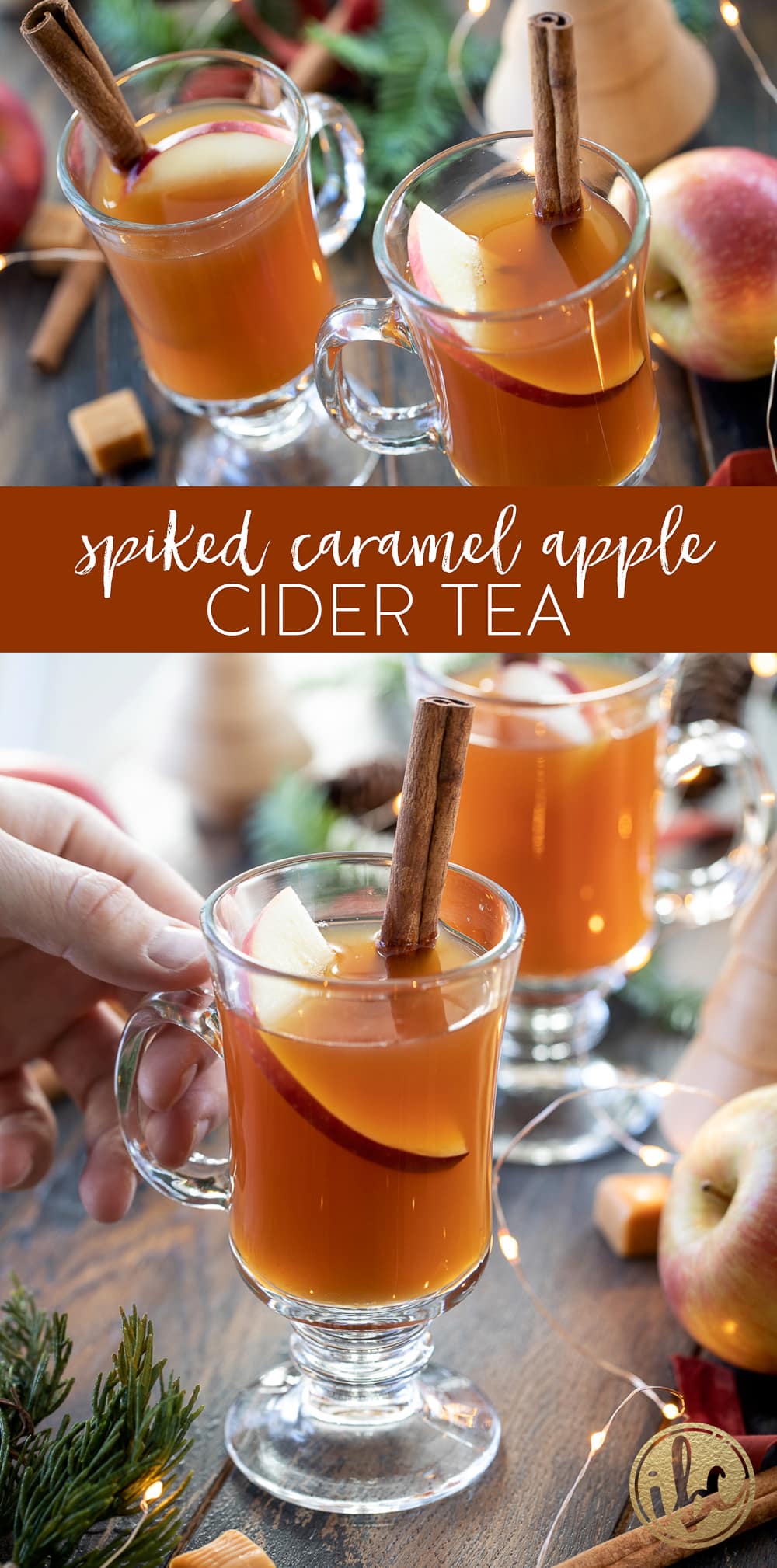 Spiked Caramel Apple Cider Tea