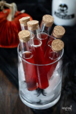 Vampire's Kiss Halloween Shot Served in Vials