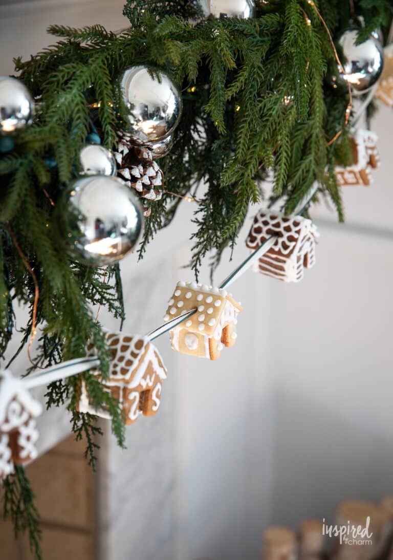 Handmade Gingerbread House Garland