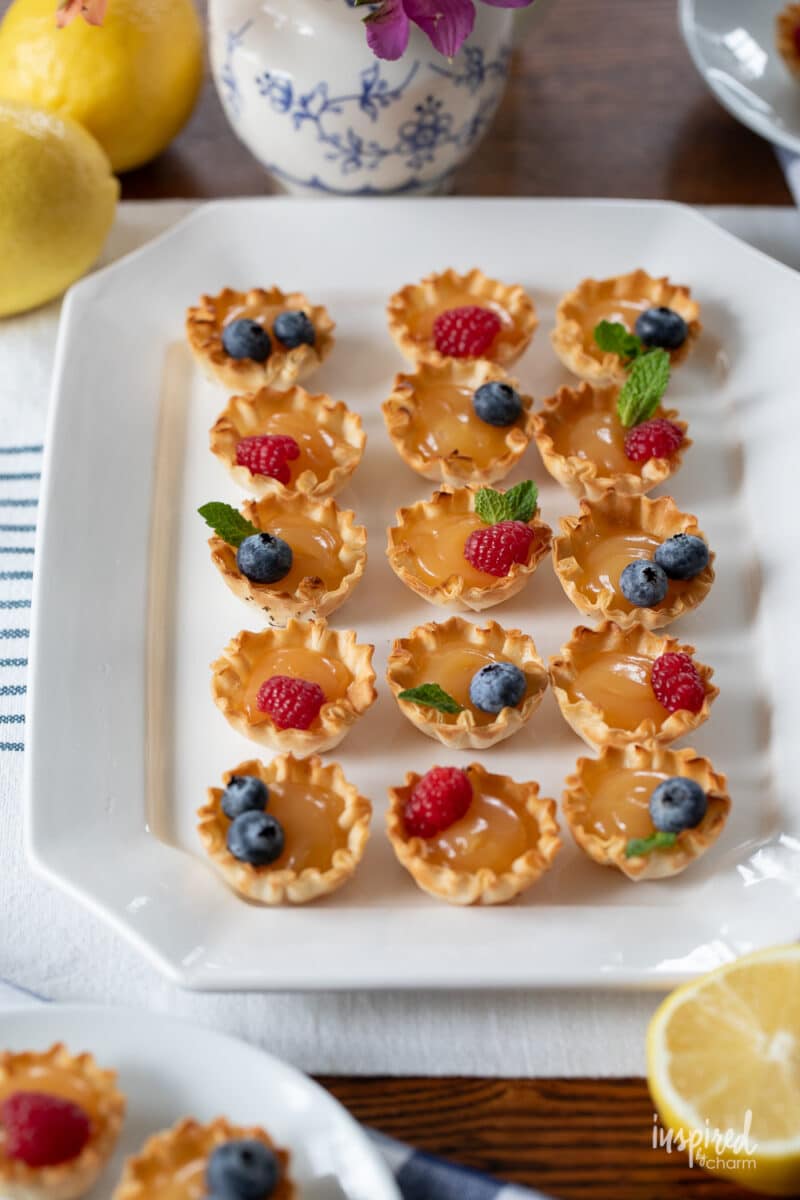 Lemon Curd Tartlets - Easy Dessert Recipe