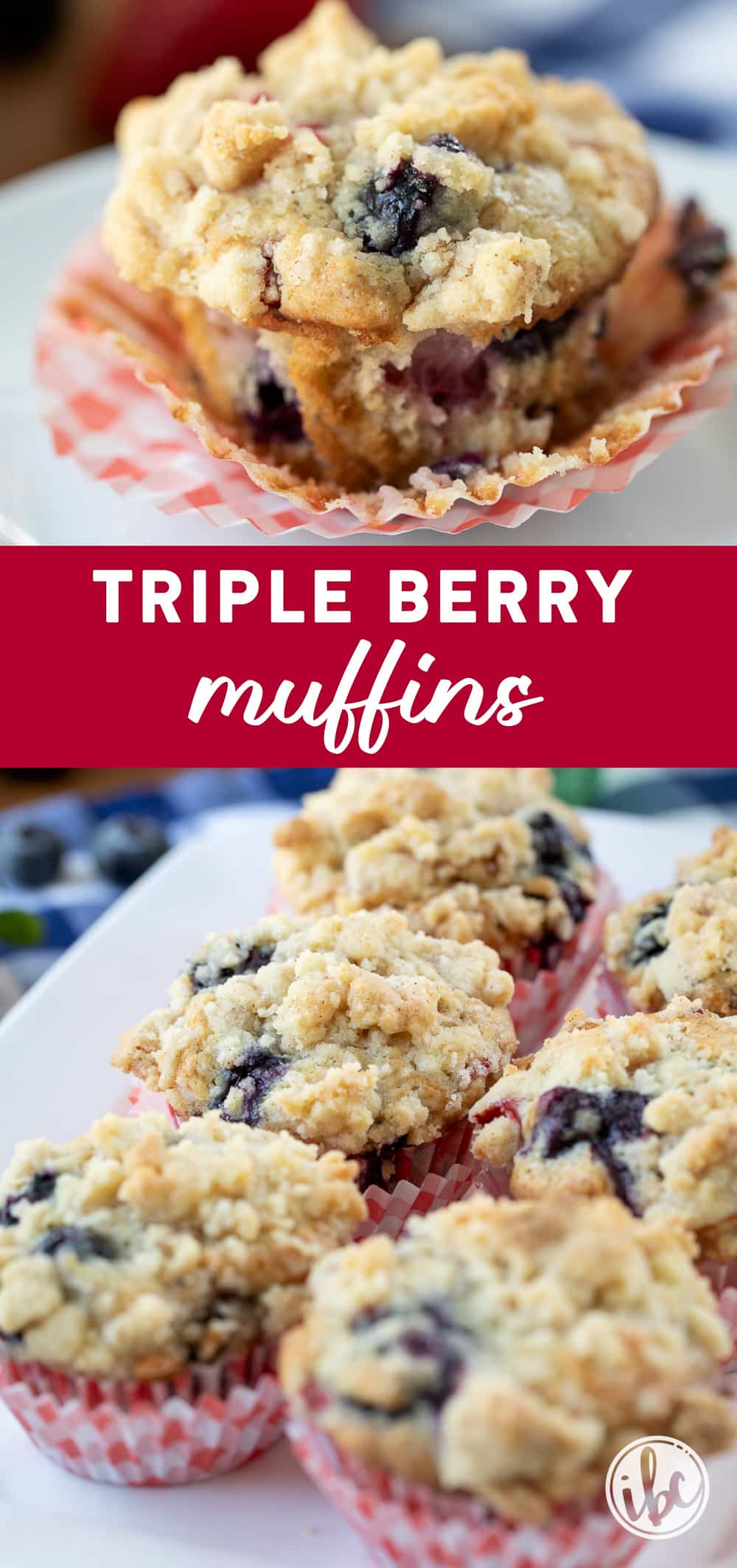 EasyTriple Berry Muffins Recipe