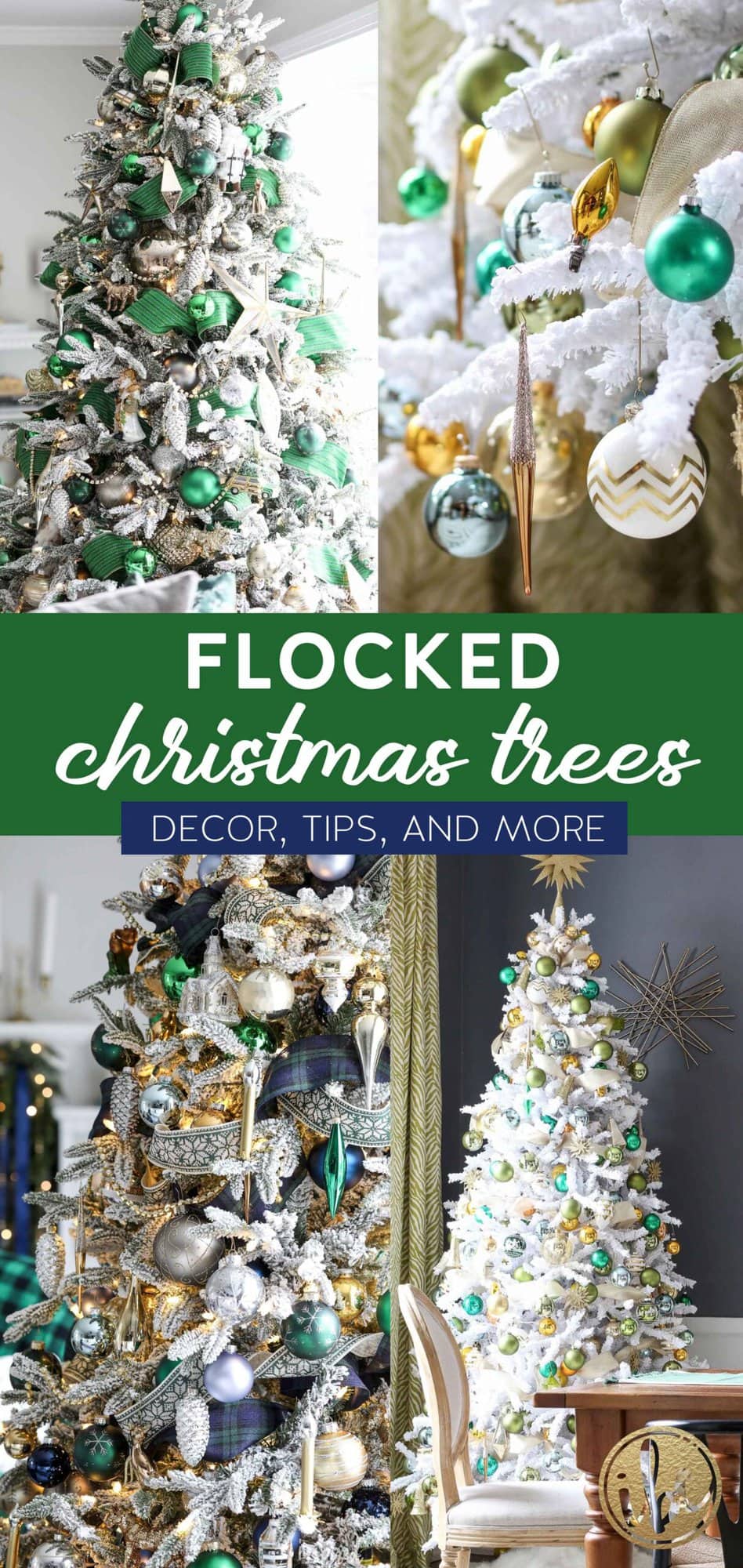 Flocked Christmas Tree - How to Care For + Decorate