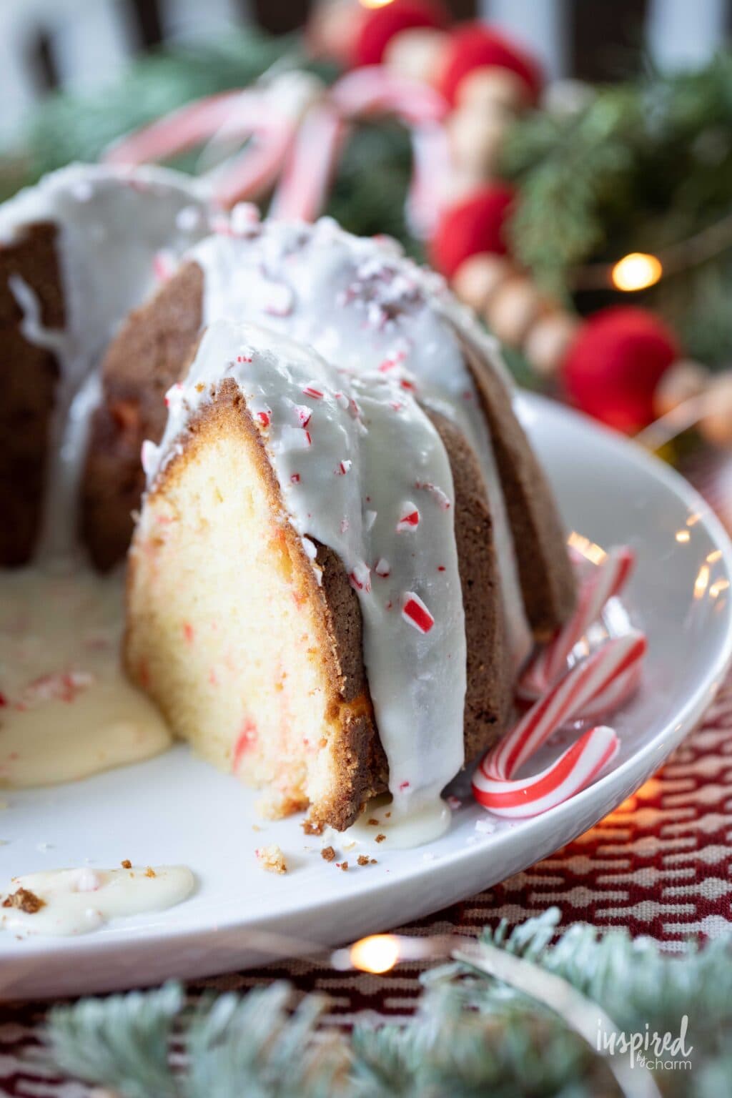 Festive Peppermint Pound Cake Recipe