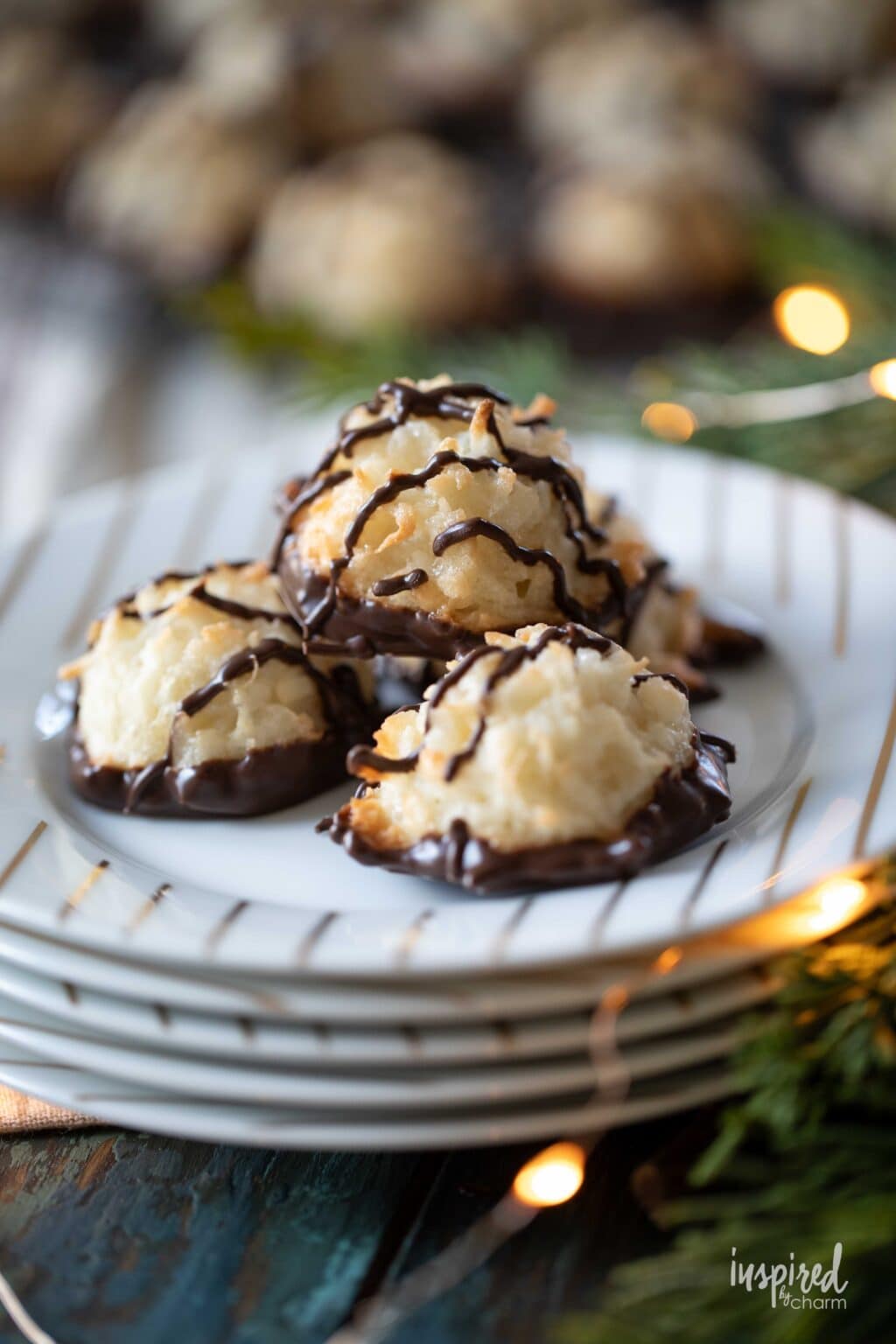 Coconut Macaroons with Chocolate