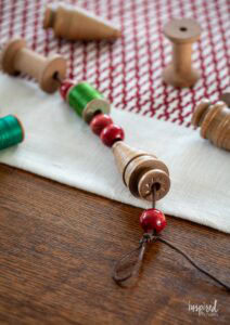Handmade Vintage Bobbin Christmas Garland