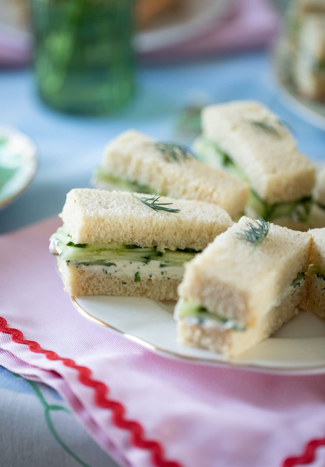 Cucumber Sandwiches - Afternoon Tea Finger Sandwiches
