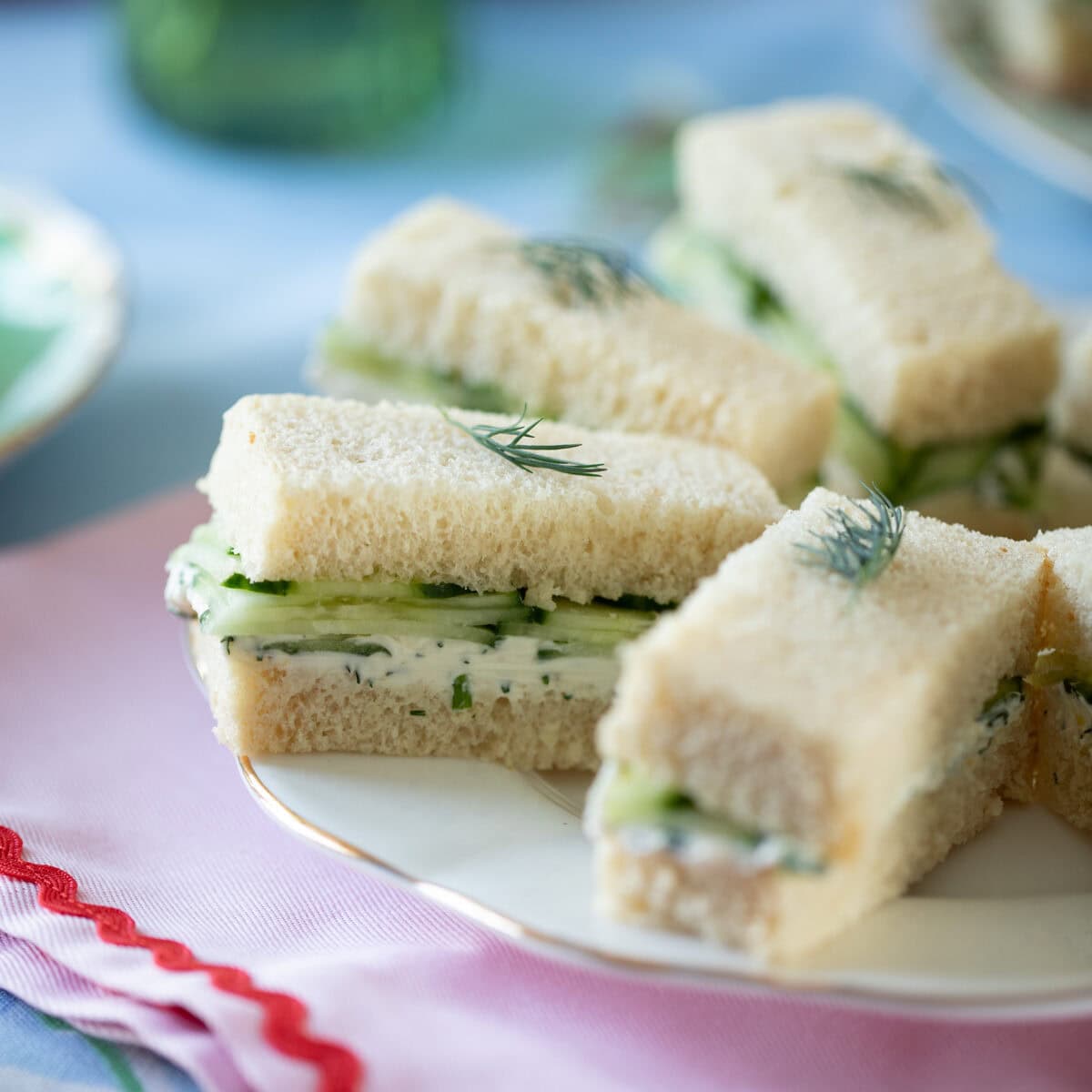 Cucumber Sandwiches - Afternoon Tea Finger Sandwiches