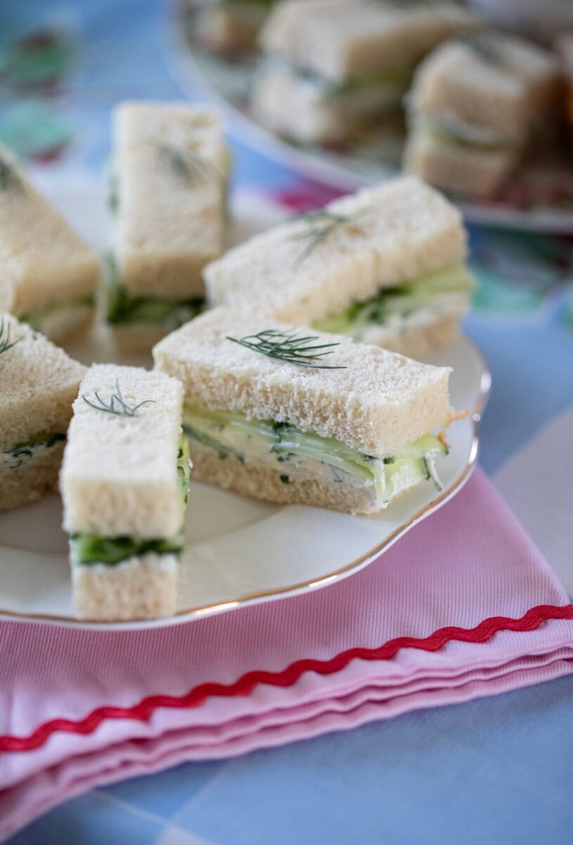 Cucumber Sandwiches - Afternoon Tea Finger Sandwiches