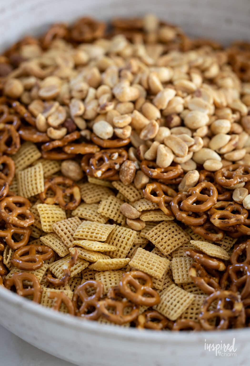 Easy Chocolate Peanut Butter Snack Mix