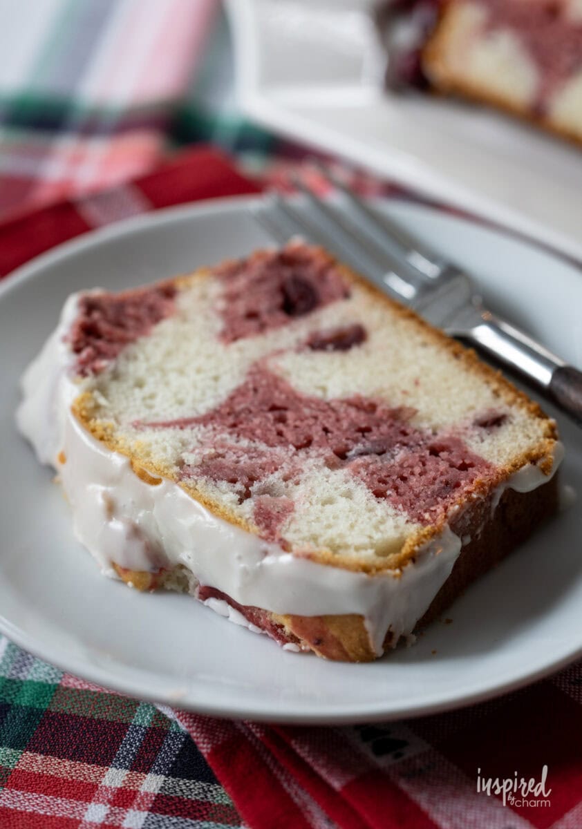 Cranberry Marble Loaf Cake