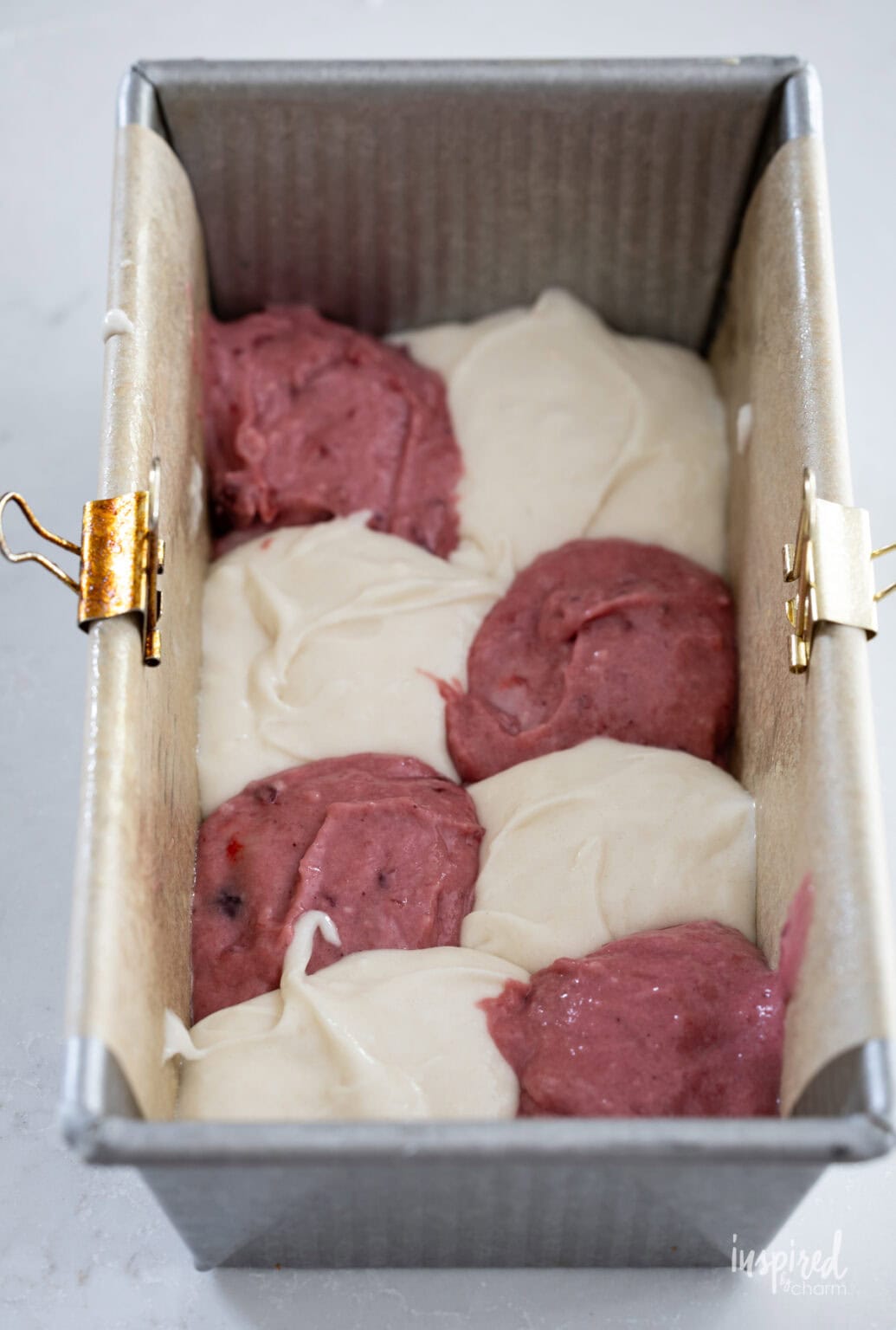 Cranberry Marble Loaf Cake