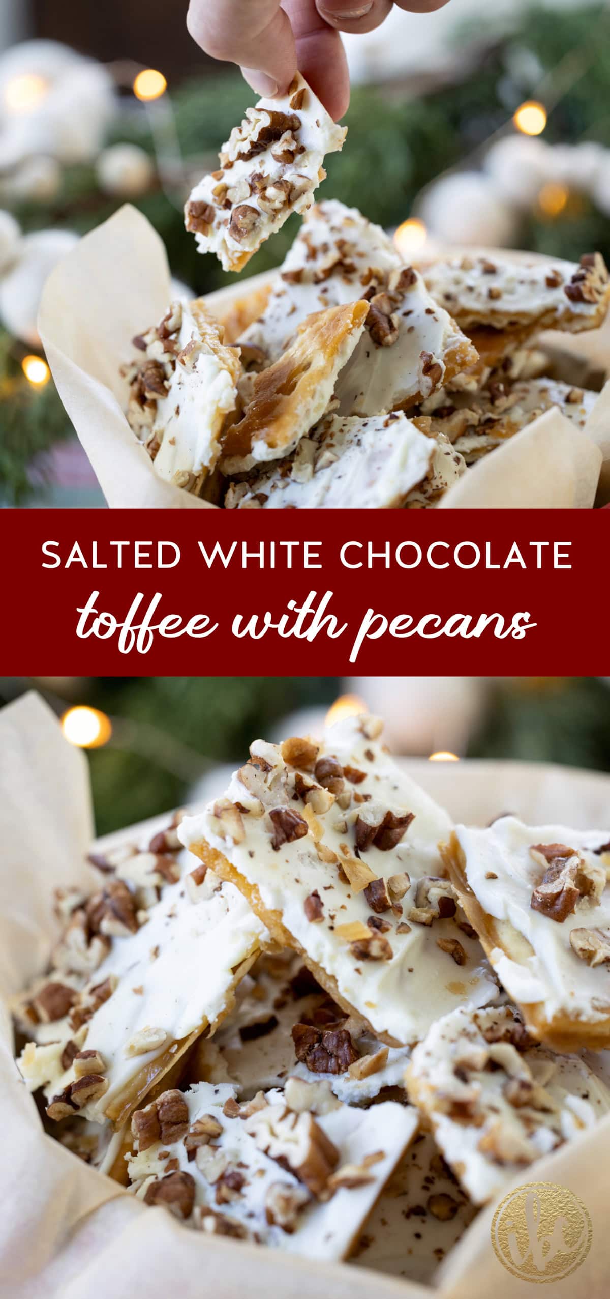 Salted White Chocolate Toffee