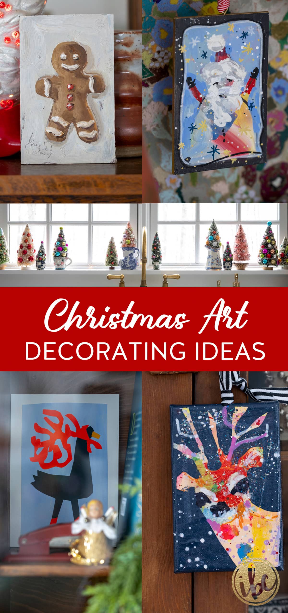 Decorating for Christmas with Art from Friends