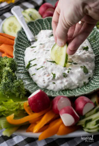 Creamy Garden Vegetable Dip