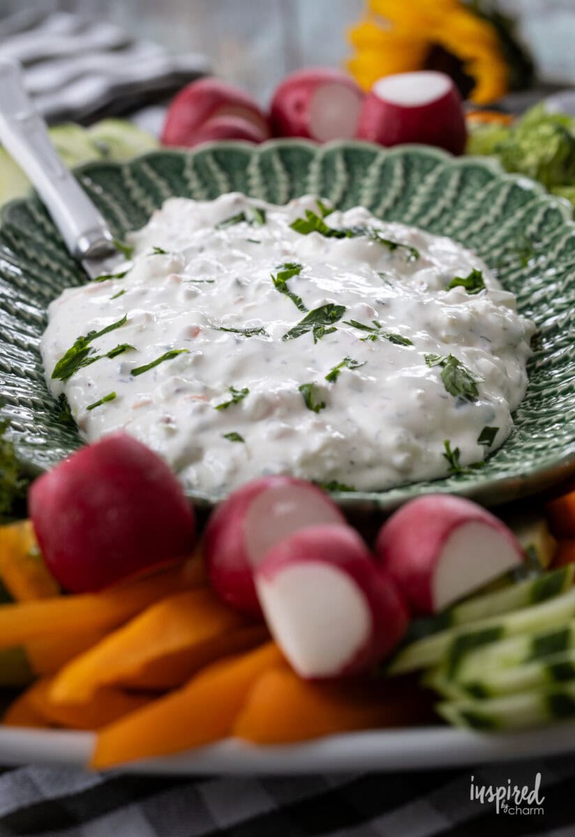 Creamy Garden Vegetable Dip