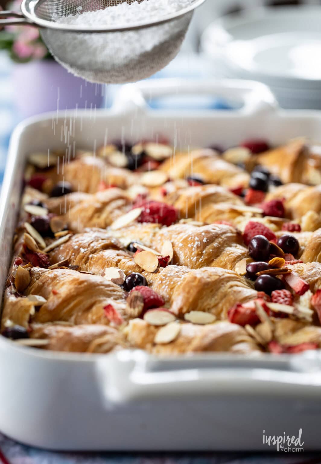 Overnight Mixed Berry Croissant Breakfast Casserole